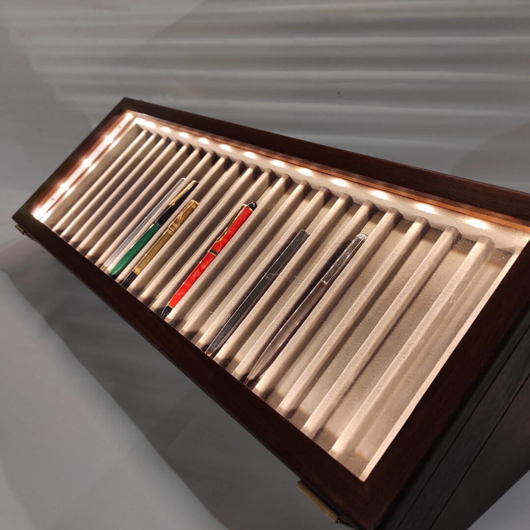 LED Display case for fountain pens - Etsy