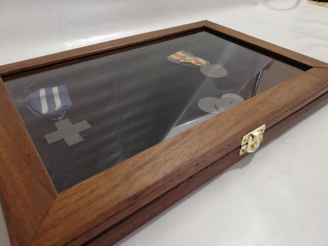 Wooden Case Expositor for Coins or Medals, Malacology, Gems, Poker ...