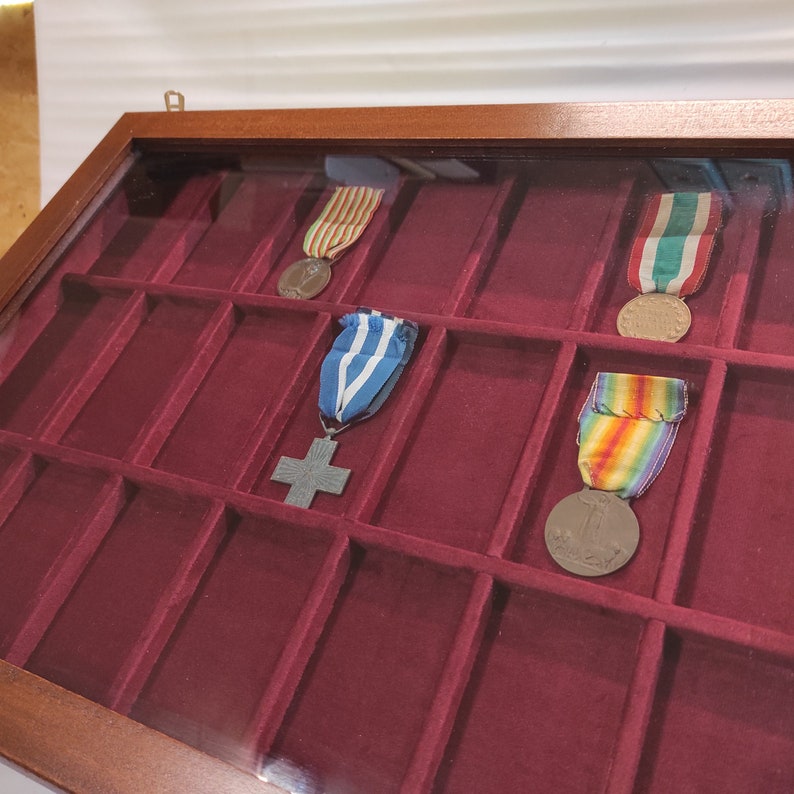 Showcase Display Case for Medals With LED Light Medals | Etsy