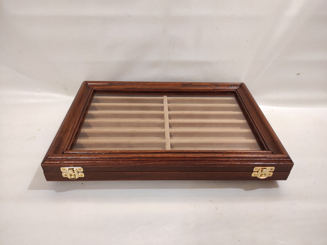 Pen box wooden case. Display for fountain pen collection | Etsy
