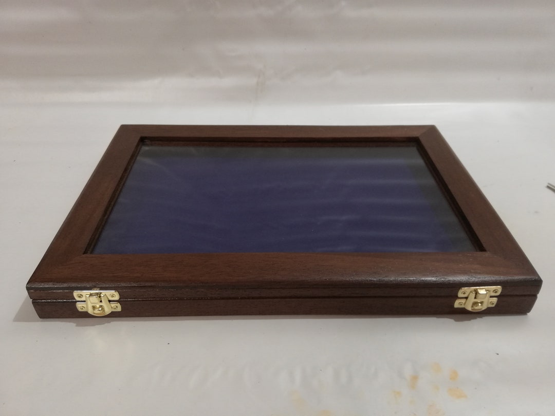 Wooden Case Expositor for Coins or Medals, Malacology, Gems, Poker ...