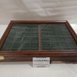 Showcase Display Case in Wood and Glass With Two Trays in Italian ...