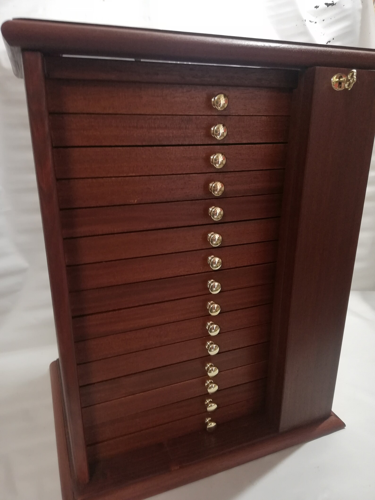 Coin Cabinet in Real Wood Color Mahogany 151 Drawers - Etsy