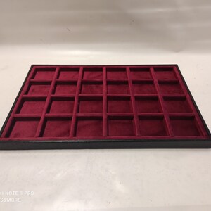 Italian Velvet and Damask Satin Tray Ideal for Coins, Medals and High ...