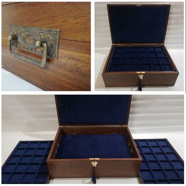 Wood Coin Display Box - Etsy UK