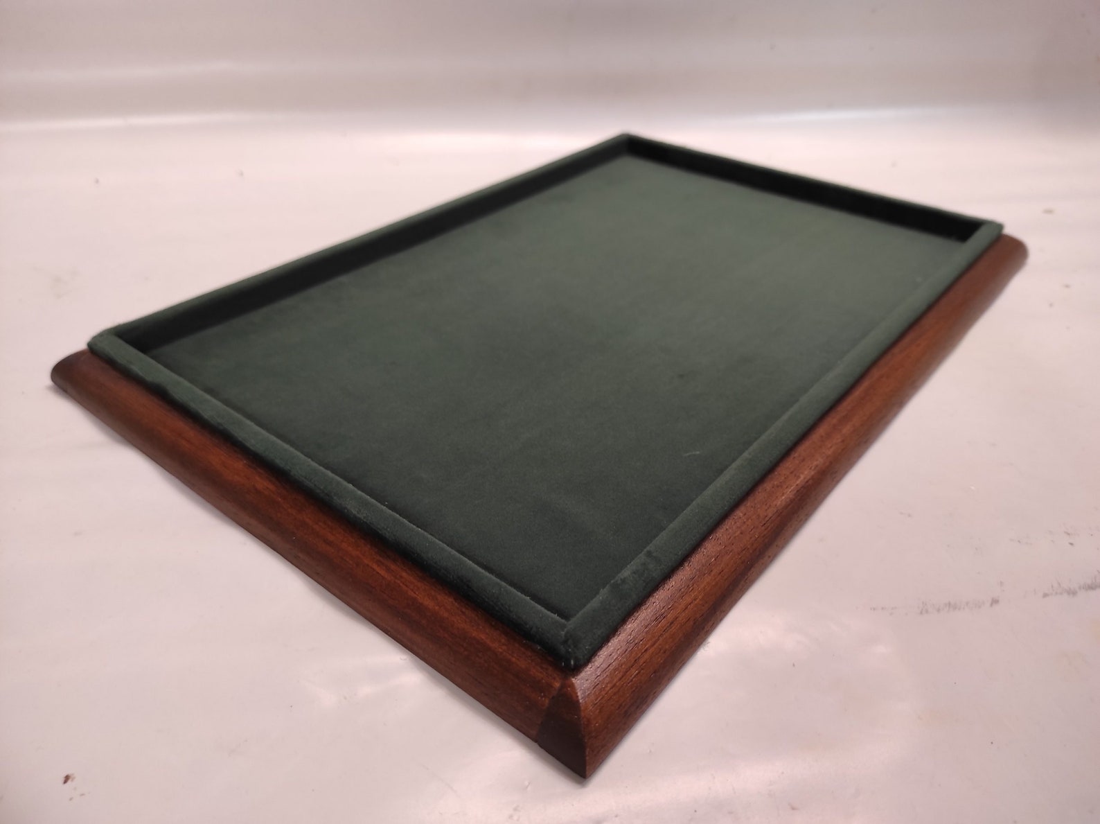 Tray in Wood and Velvet for Jewels, Coins, Medals CUSTOMIZABLE Green - Etsy