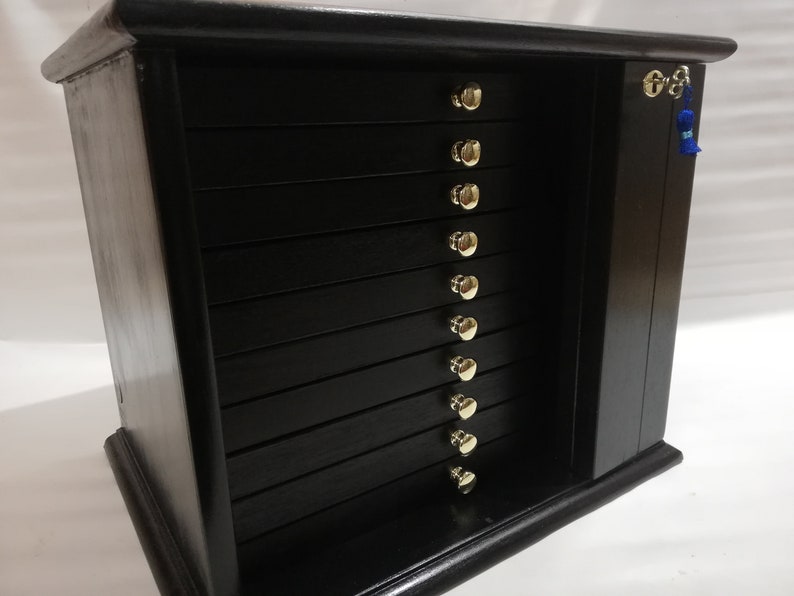 Coin Cabinet in Real Wood 10 Drawers in First Quality Italian - Etsy