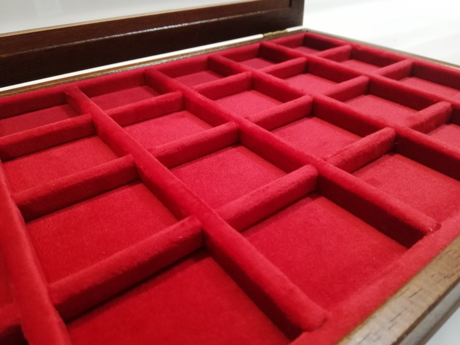 Box for Coins Box in Solid Wood and Glass Coins&more 24 - Etsy