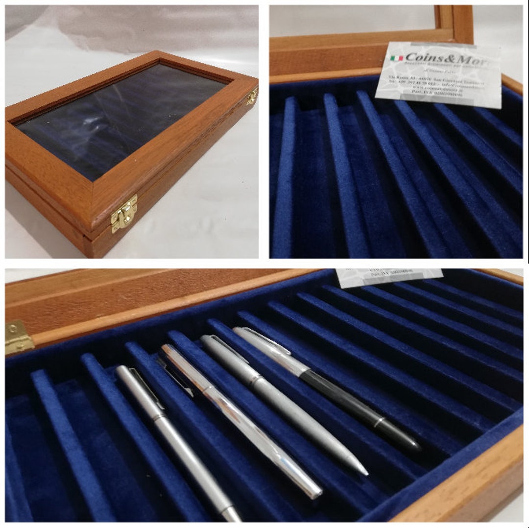 Wood Box Pens, Wood Pen Case, 13 Fountain Pens, Storage Fountain Pen ...