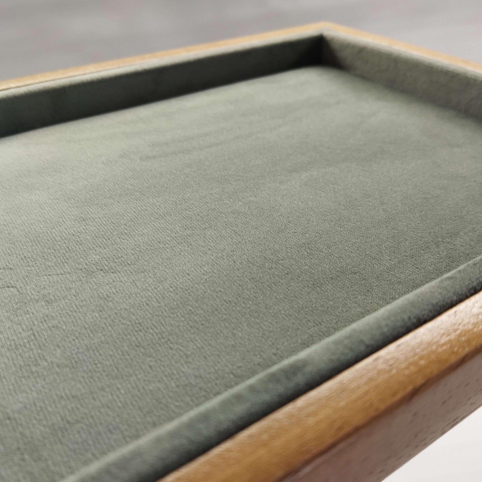 Wood and Satin Jewelry Display Tray – Customizable With Logo – Handmade ...