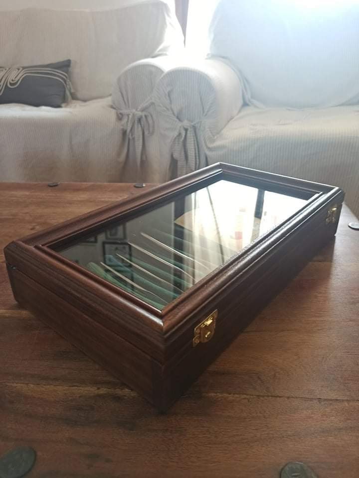 Collection Box for Freehand Razors. Wooden and Velvet Case. | Etsy