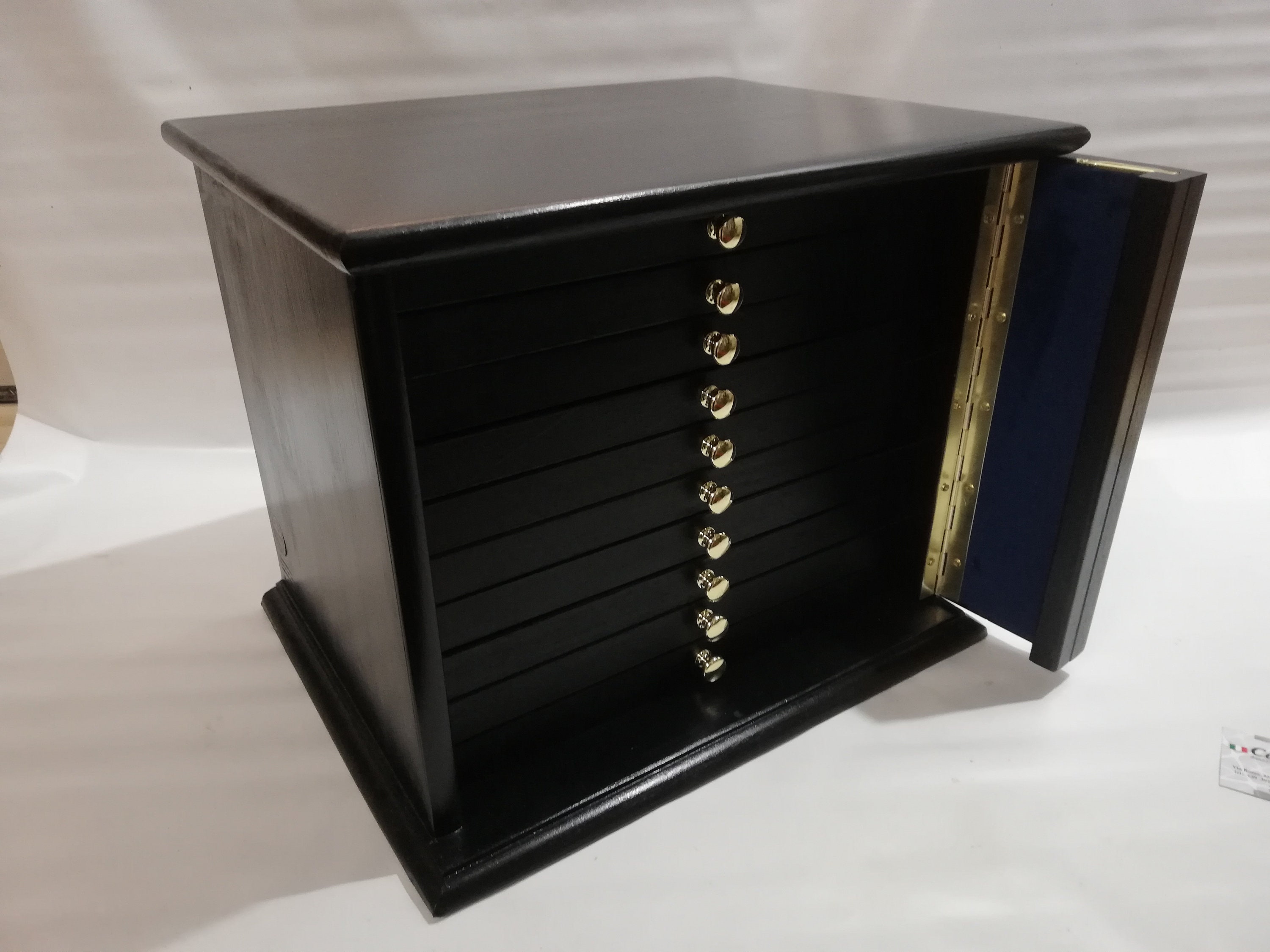 Coin Cabinet in Real Wood 10 Drawers in First Quality Italian - Etsy