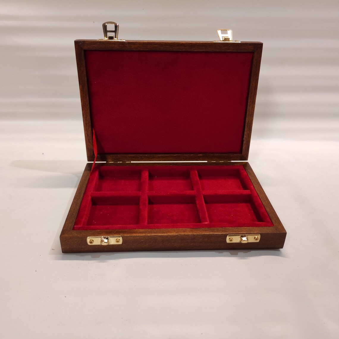 Wooden Case for Coins Customizable 6 Boxes 5050 Mm - Etsy