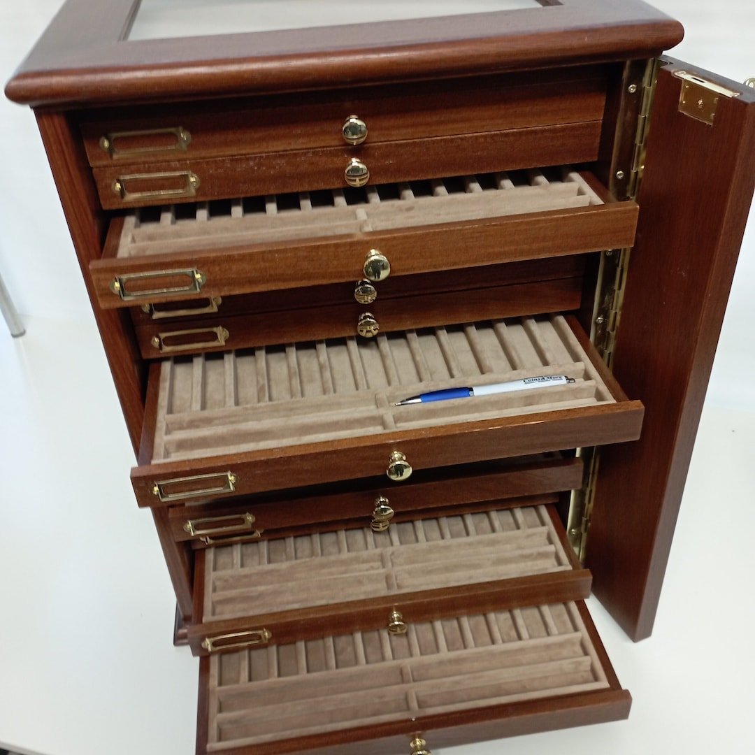 Storage Cabinet for Pens - Capacity 255 Fountain Pens - (15C-NO-BE) - Etsy
