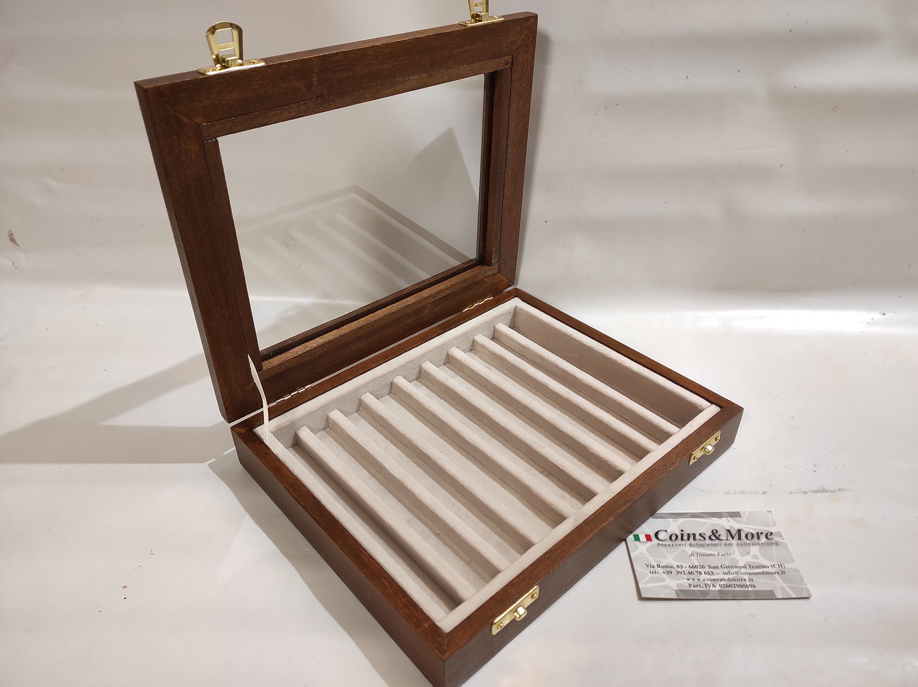 Pen Holder Box Wood and Velvet Case Display for 9 Fountain - Etsy