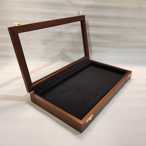 Refined Wooden and Glass Case for Generic Collections Also for Fossils ...