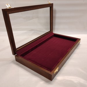 Display Case in Wood and Glass for Fossil Shells, Knives or Other - Etsy