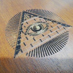 Wooden Casket for Masonic Collectibles Freemasonry Pyramid - Etsy