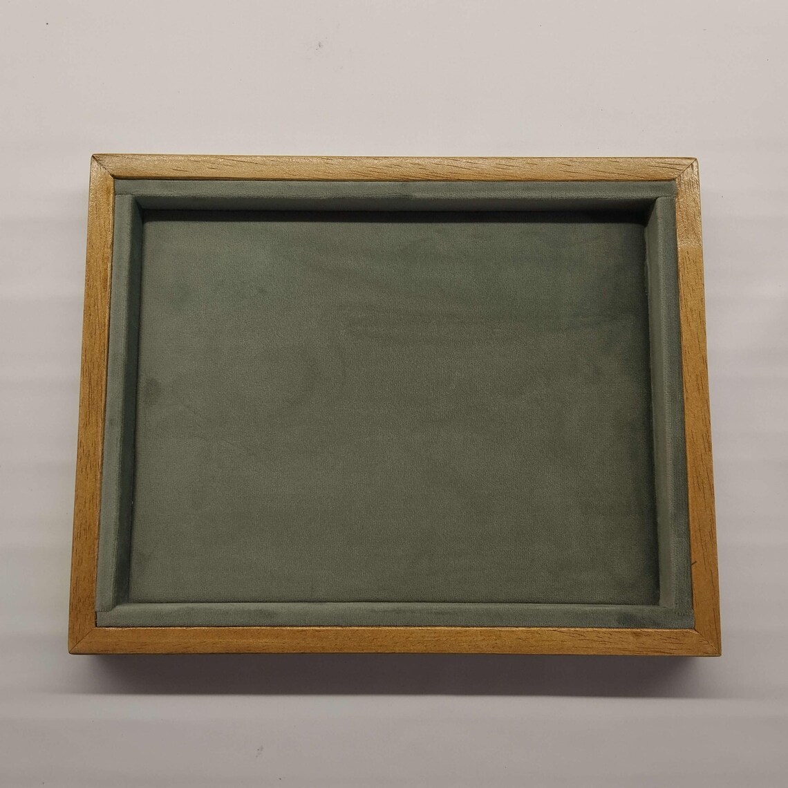 Wood and Satin Jewelry Display Tray – Customizable With Logo – Handmade ...