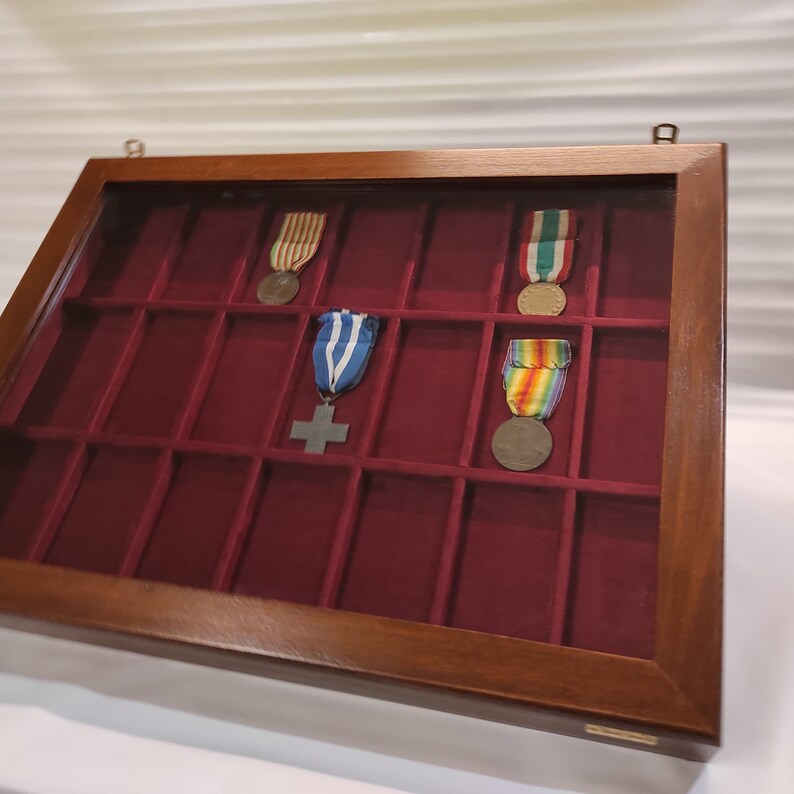 Showcase Display Case for Medals With LED Light Medals - Etsy