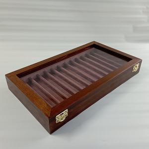Customizable Pen Holder Box , Wooden and Velvet Box for Collectible ...