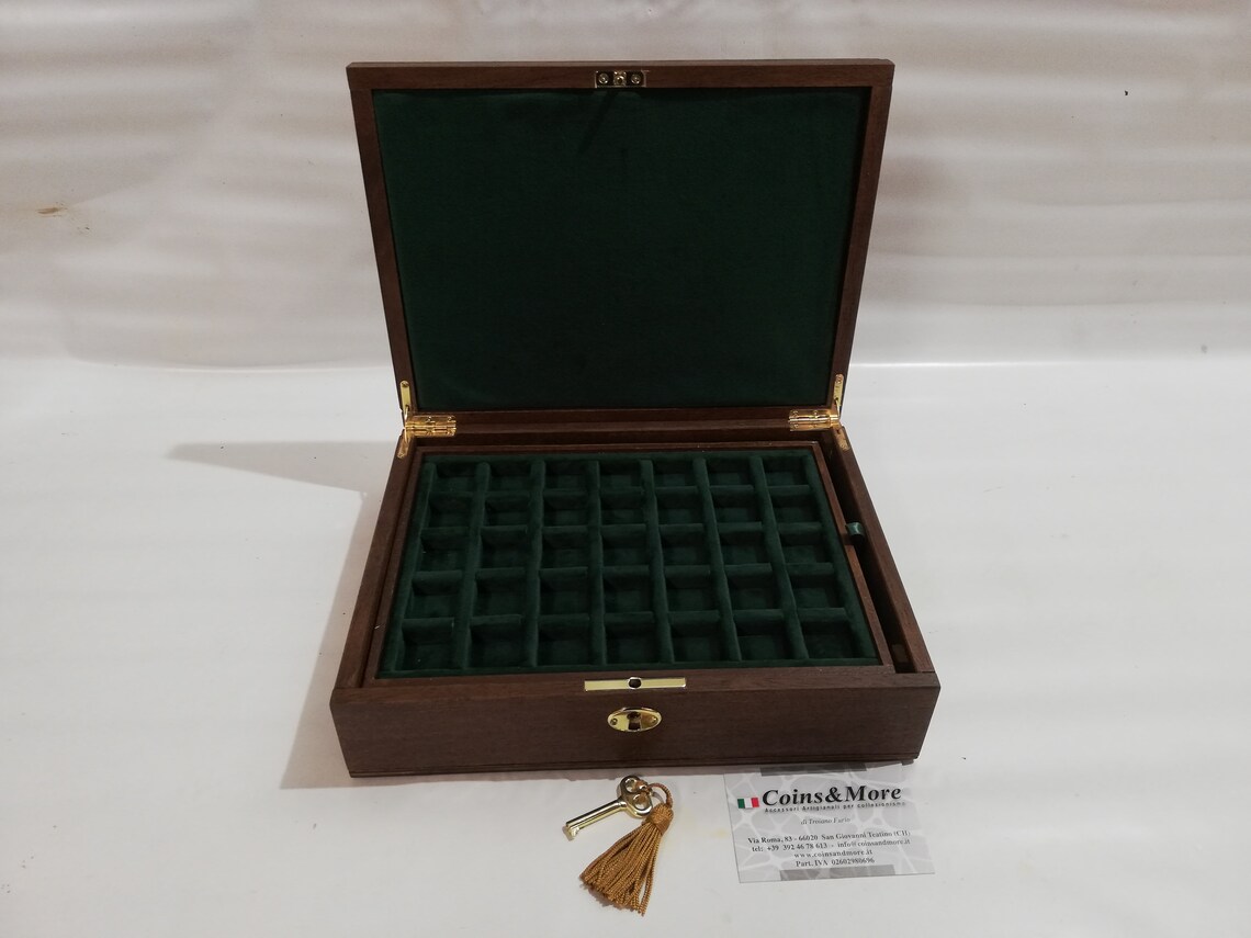 Wooden Box for Coins Medals Kingdom of Italy 2 Trays in - Etsy