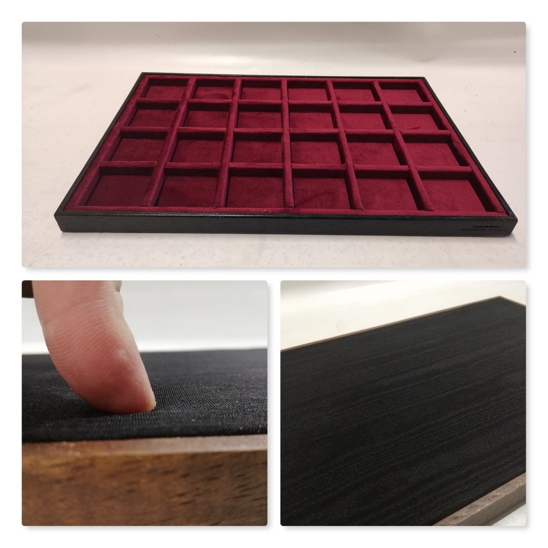 Italian Velvet and Damask Satin Tray Ideal for Coins, Medals and High ...