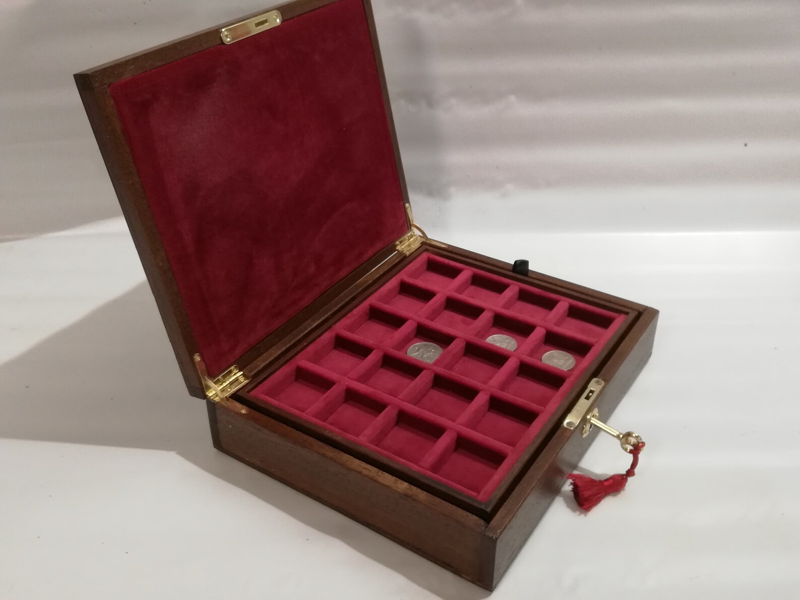 Wooden Box for Coins Medals Kingdom of Italy 2 Trays in | Etsy