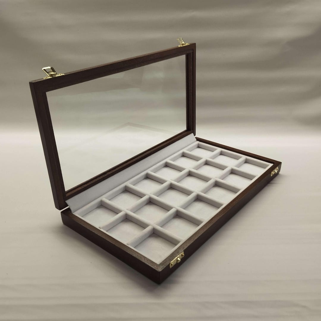 Handmade Wooden Coin Box With Glass - Storage and Display - Etsy