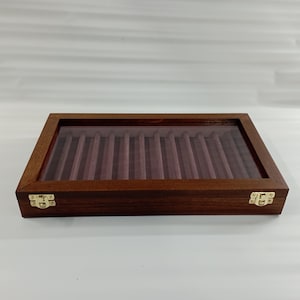 Customizable Pen Holder Box , Wooden and Velvet Box for Collectible ...