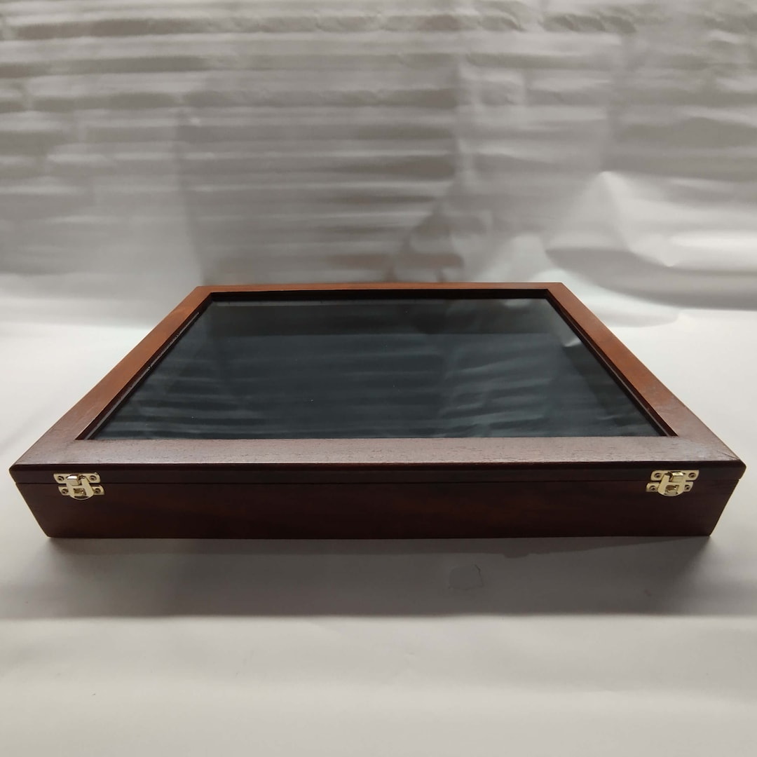 Wooden Display Case for Collectibles, Display for Coins, Medals or ...
