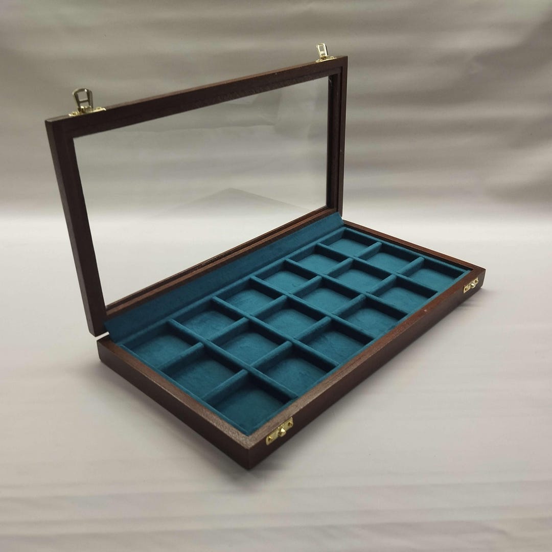 Elegant Glass and Velvet Coin Display Case for Collectible Coins - Etsy