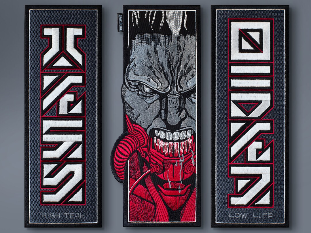 Cyberpunk Patch, Cyberpunk Cosplay, Back Patch, Dystopia, Sci Fi Cosplay, Battle Jacket Patch ...