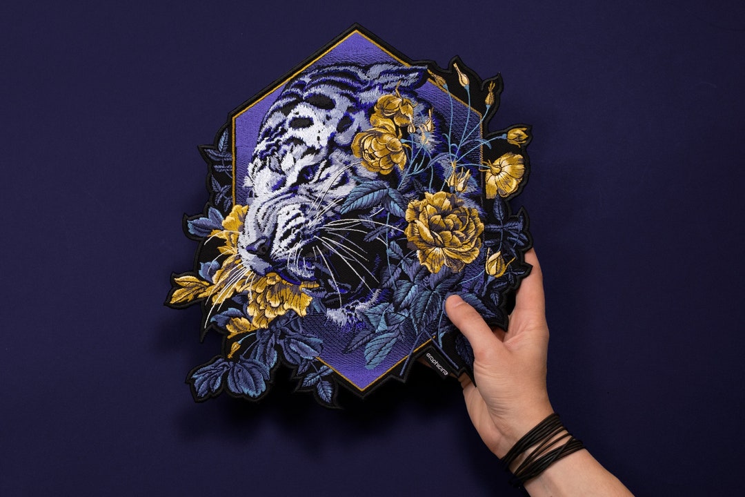 Tiger Back Patch, Embroidered Tiger, Emo Patches, Patches for Jackets ...