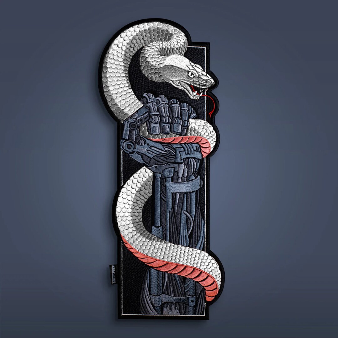 Cyberpunk Embroidered Patch: Snake Anime Cosplay Back Patch for Jacket ...