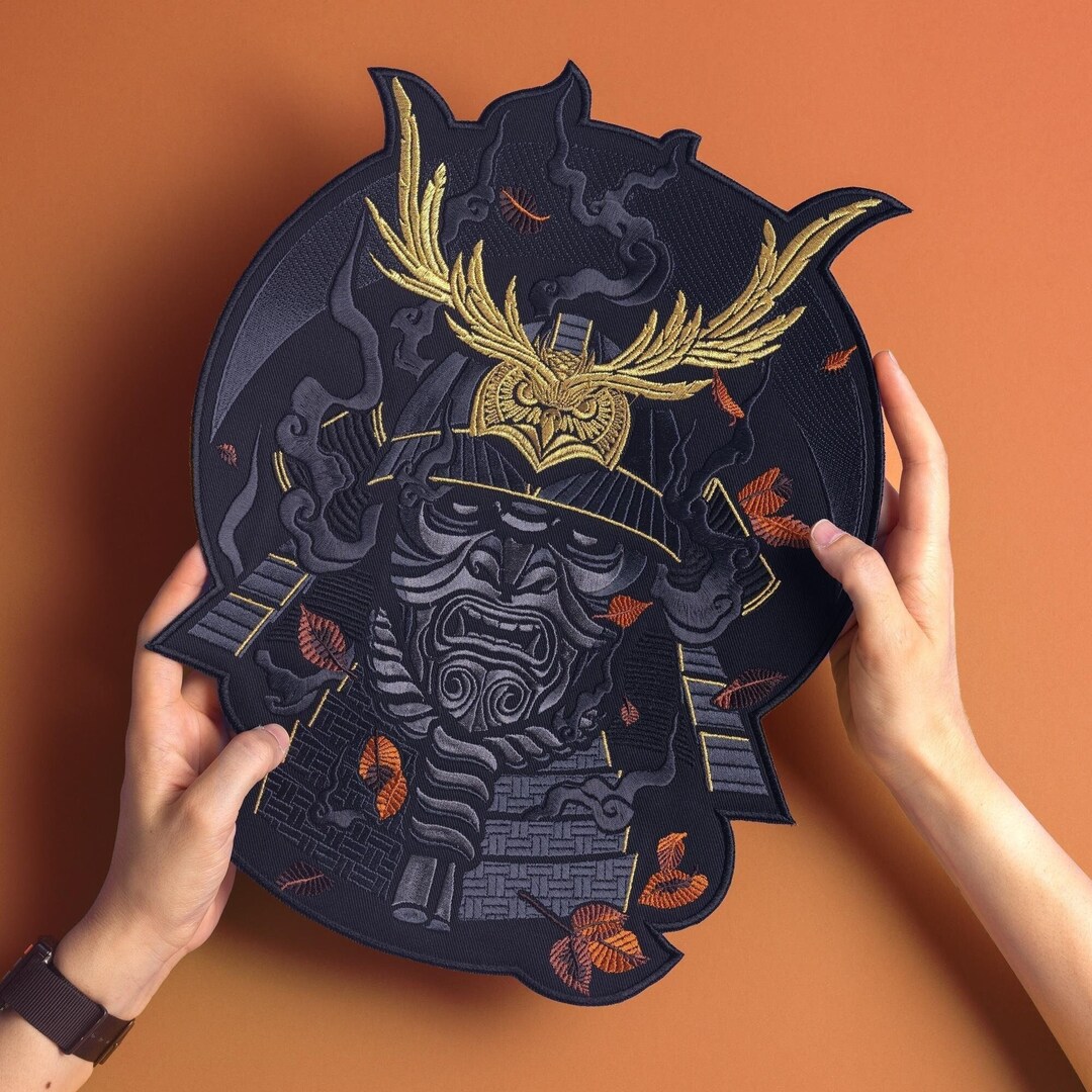 Samurai Patch - Japanese Warrior Games Iron-on Sew-on Embroidered Back Patches for Jackets - Etsy