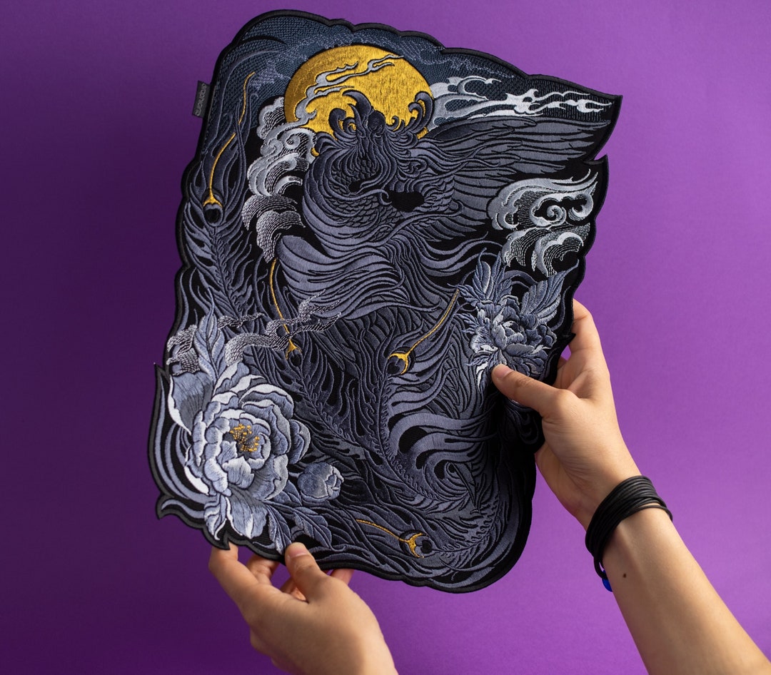 Phoenix Patch, Back Patch, Patches for Jackets, Mythical Bird, Fashion ...