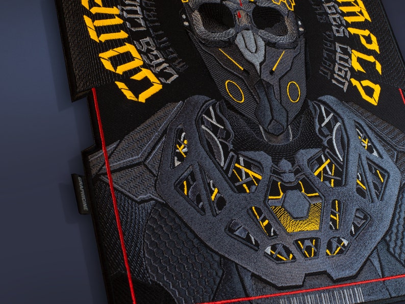 Patch bordado cyberpunk para as costas: patches termocolantes ou ...