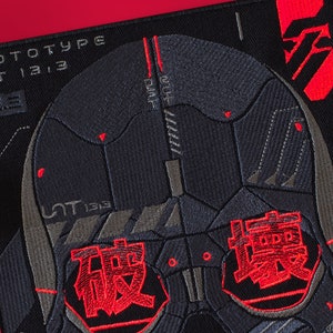 Skull Patches, Back Patch, Cyberpunk Patch, Cyberpunk Cosplay, Battle ...