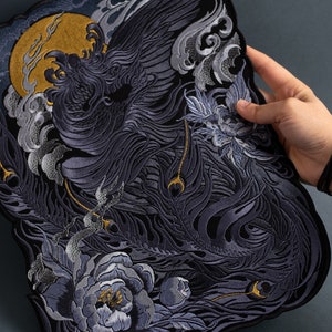 Phoenix Patch, Back Patch, Patches for Jackets, Mythical Bird, Fashion ...