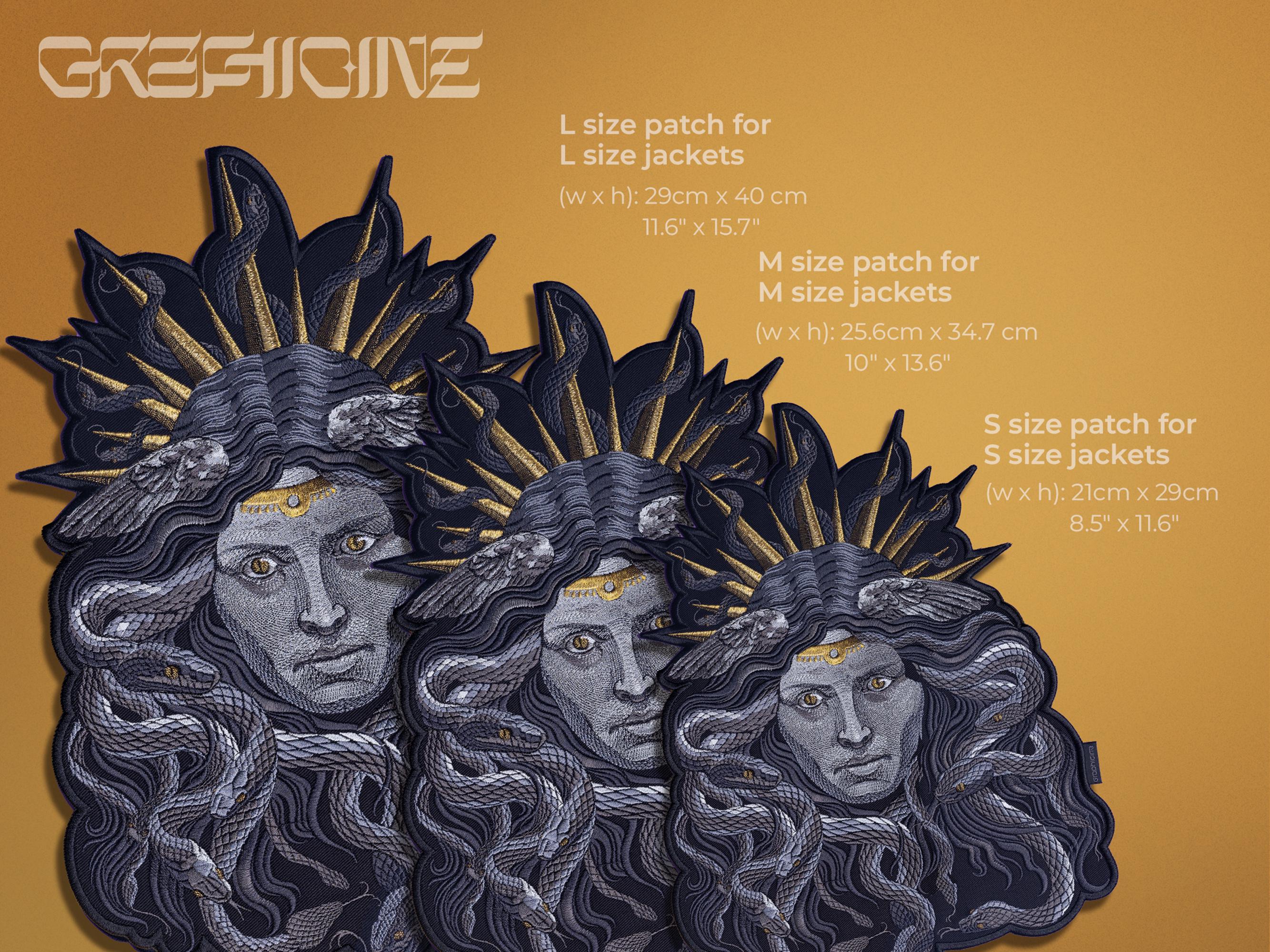 Medusa Patch, Gorgon Embroidered Patch - Etsy