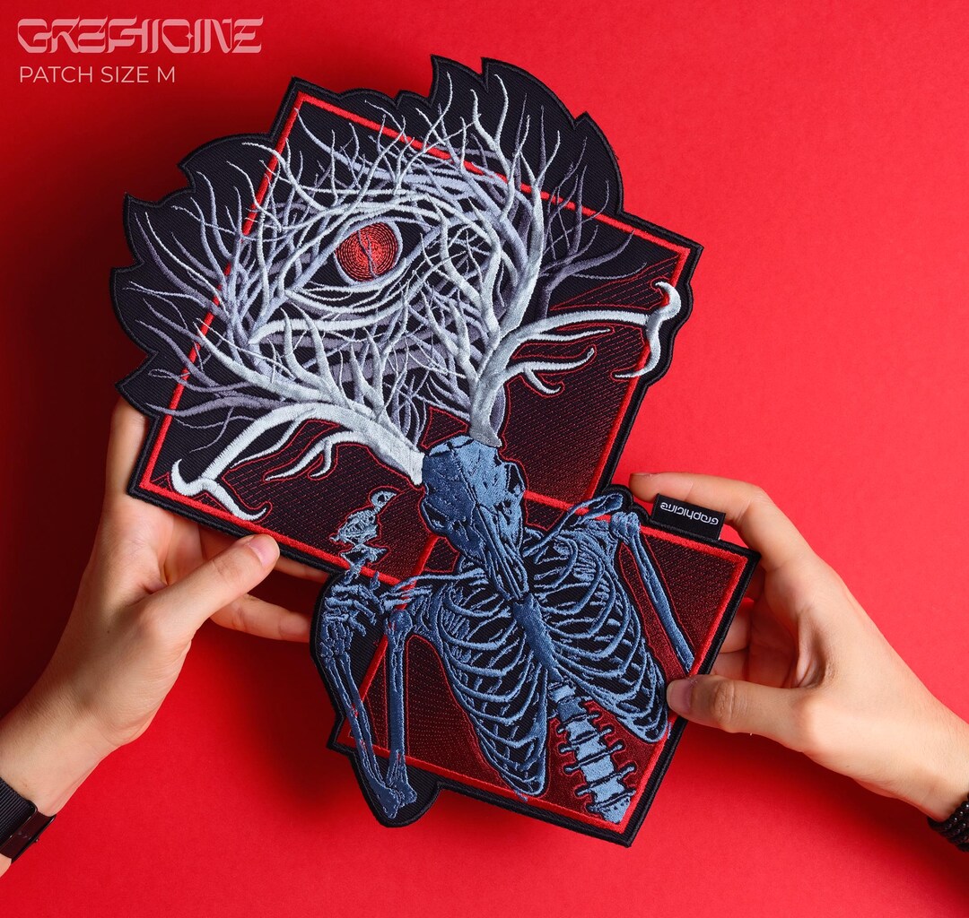 Creepy Goth Nature, Wendigo Back Patch, Mythical Creature Patch ...