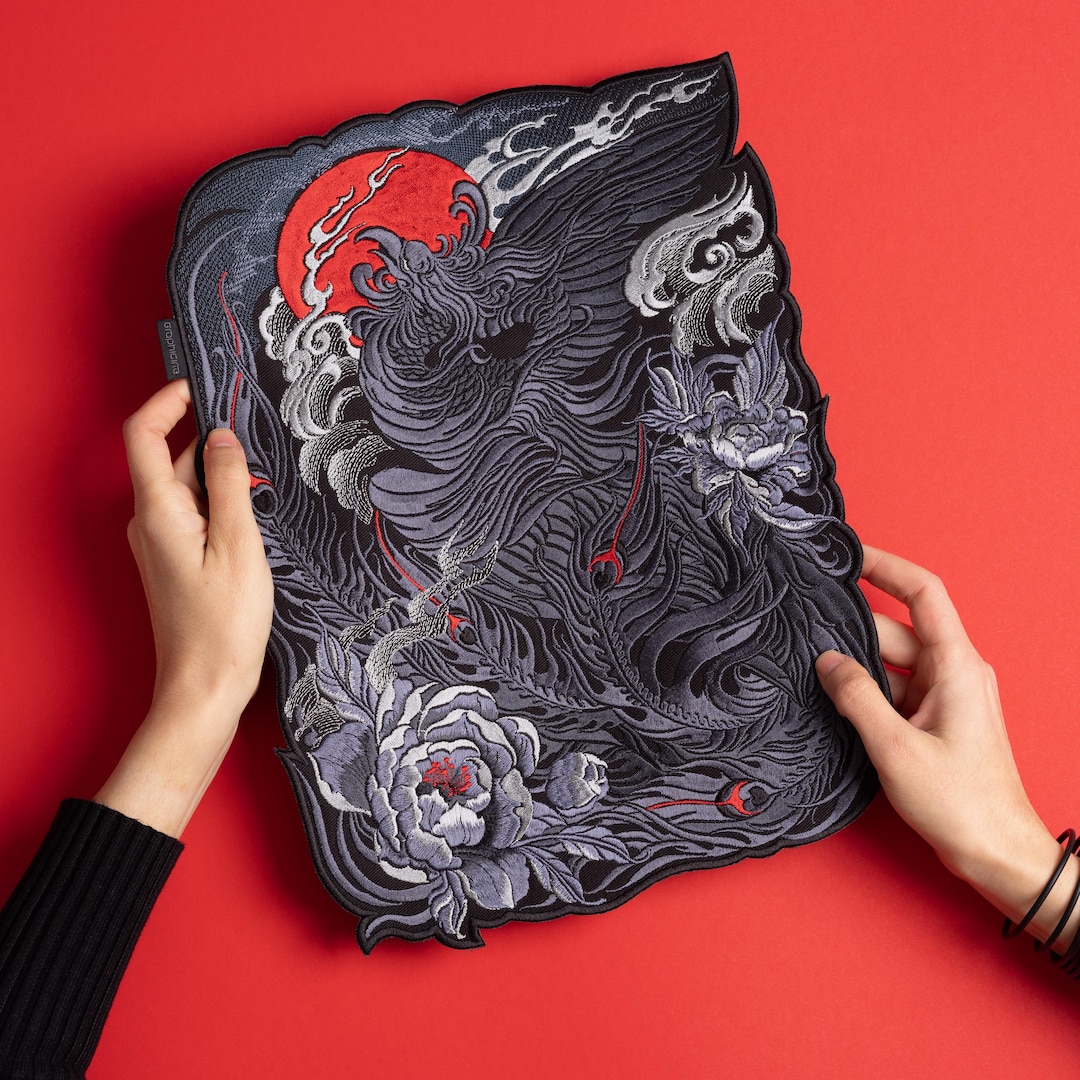 Phoenix Patch, Back Patch, Patches for Jackets, Mythical Bird, Fashion ...