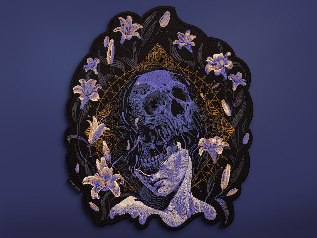 Back Patch, Creepy Goth Nature, Occult Patch, Skull Patches, Surreal ...