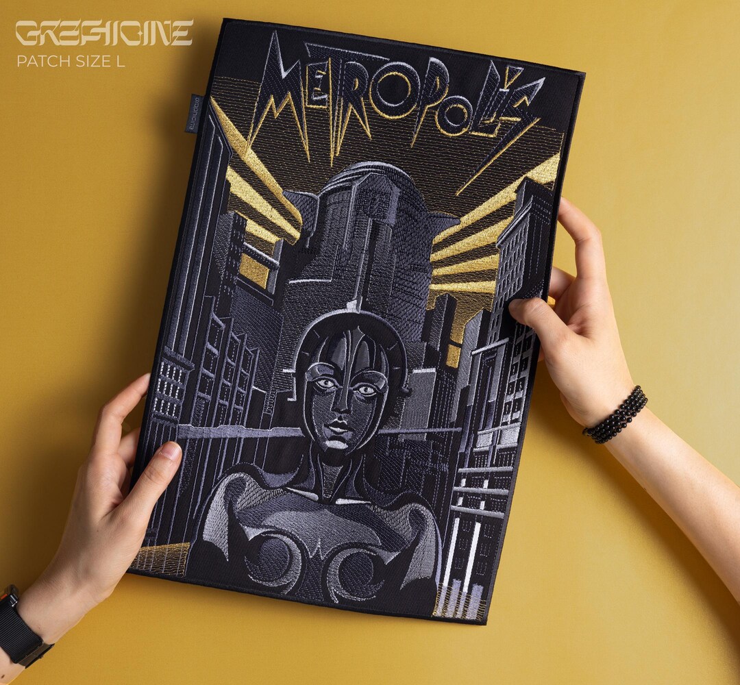 Retro Movie Patch, Iron on Patch, Metropolis Movie Patch, Back Patch ...