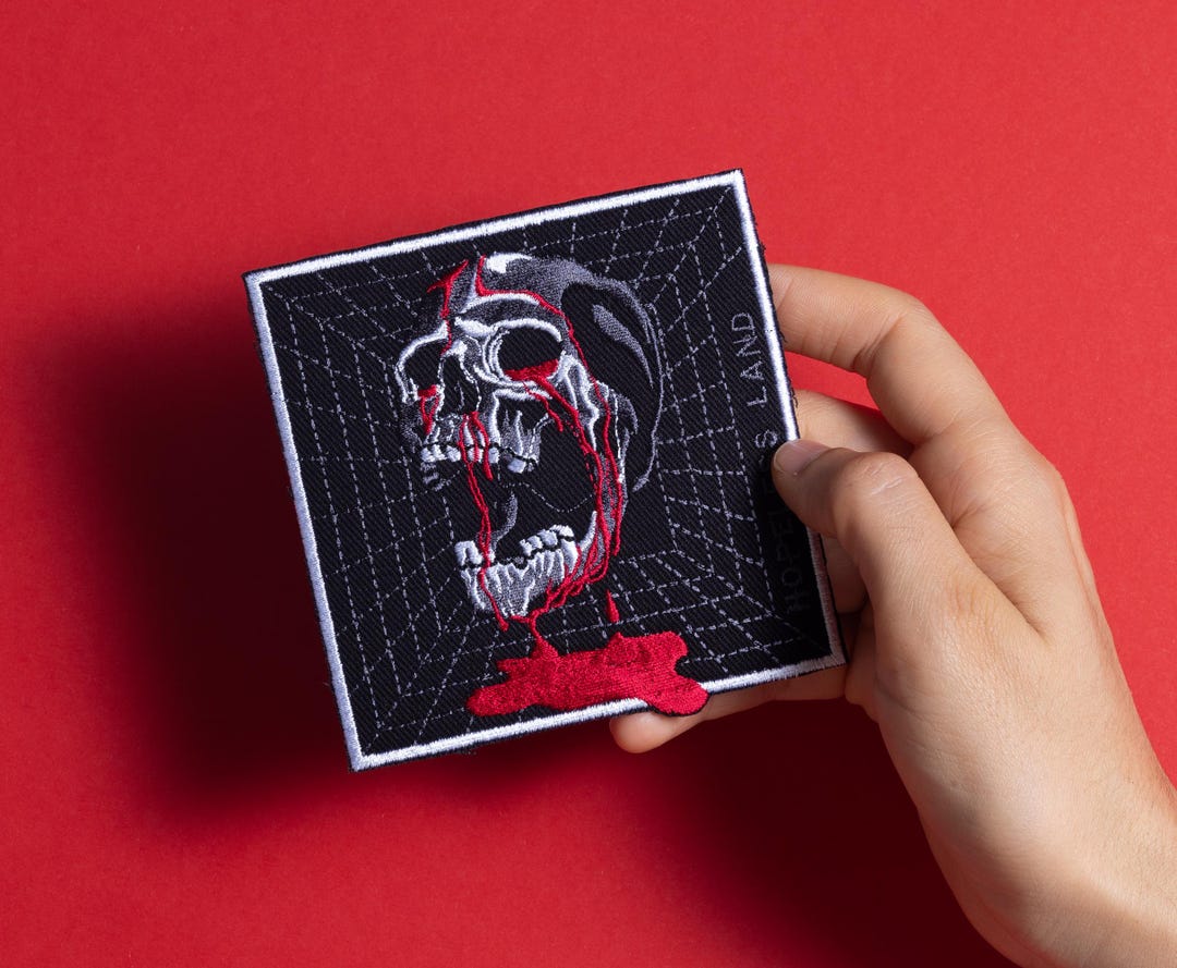 Skull Patch, Iron-on Patches, Goth Patches, Horror Patches, Small ...