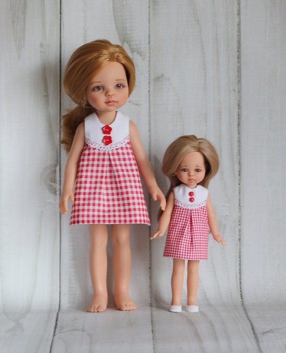 Doll & Model Making Materials Home & Hobby Paola reina clothes. Red with black dress for Paola ...