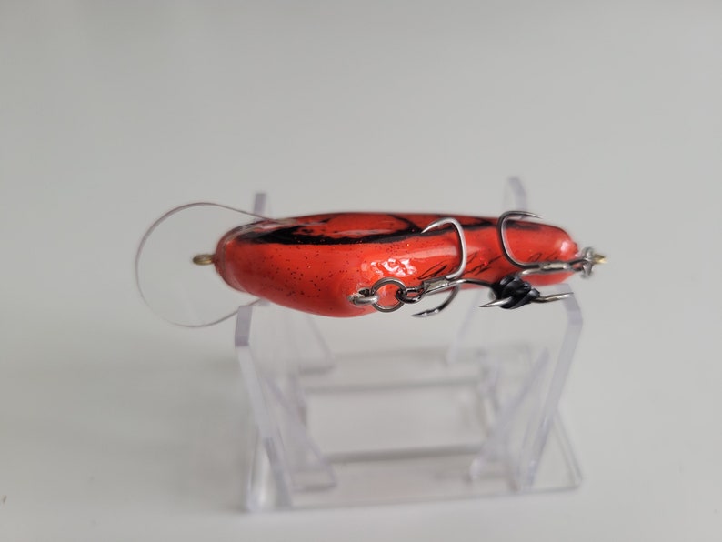 Johnny Bass Customs PK Slim Roundbill in Red Craw - Etsy