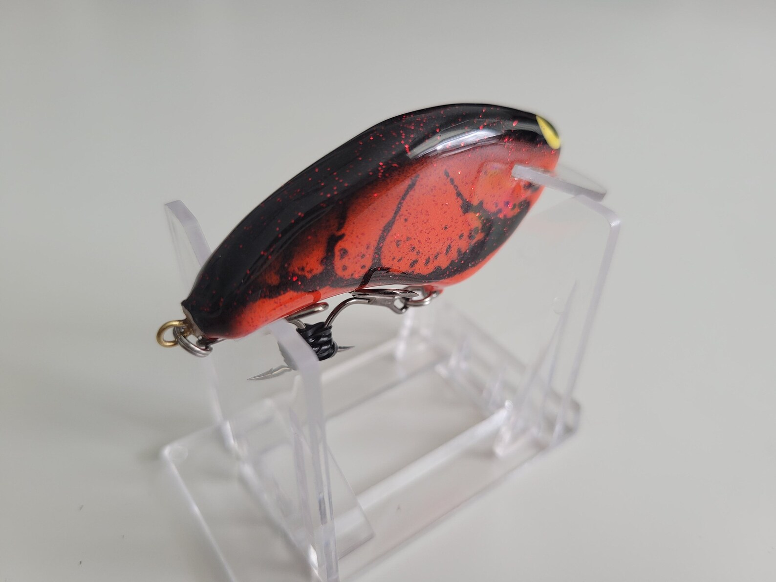 Johnny Bass Customs PK Slim Roundbill in Red Craw - Etsy