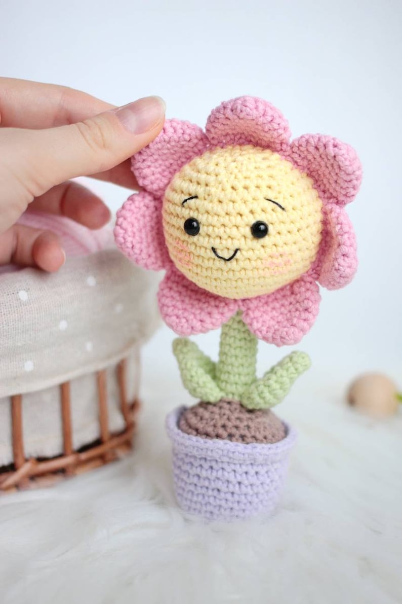 Amigurumi flowers PATTERN crochet pattern amigurumi flower | Etsy